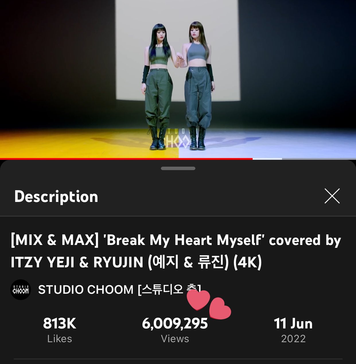 🌼byul🌼 on Twitter: "Ryujin and Yeji’s MIX & MAX performance already reached 6M views just in 2 ...