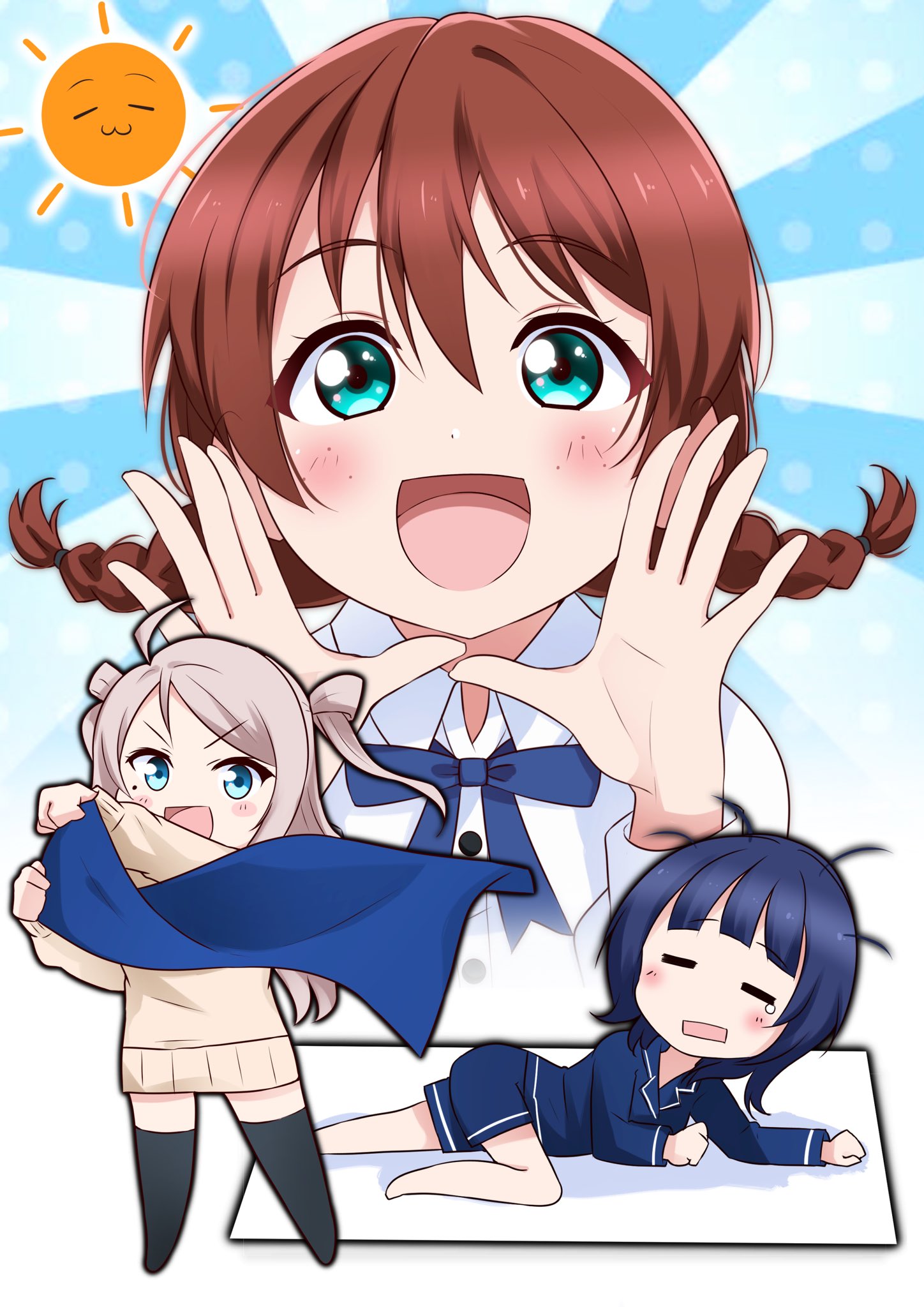 じゅんこうあにめーしょん on Twitter: "RT @zero_0w0: 一緒に梅雨をこエマしょう💚 太陽ぴッカリン💙こころランラン💗 ...