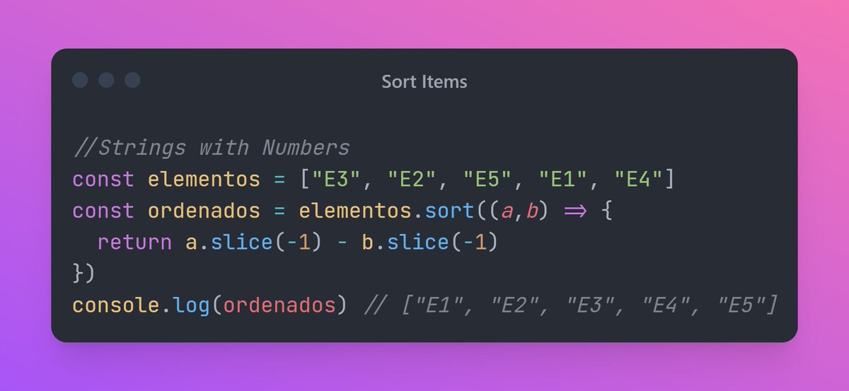 Como ORDENAR lo que sea con JavaScript💻 👇🧵 - المسلسل من Fabio Alcocer ...