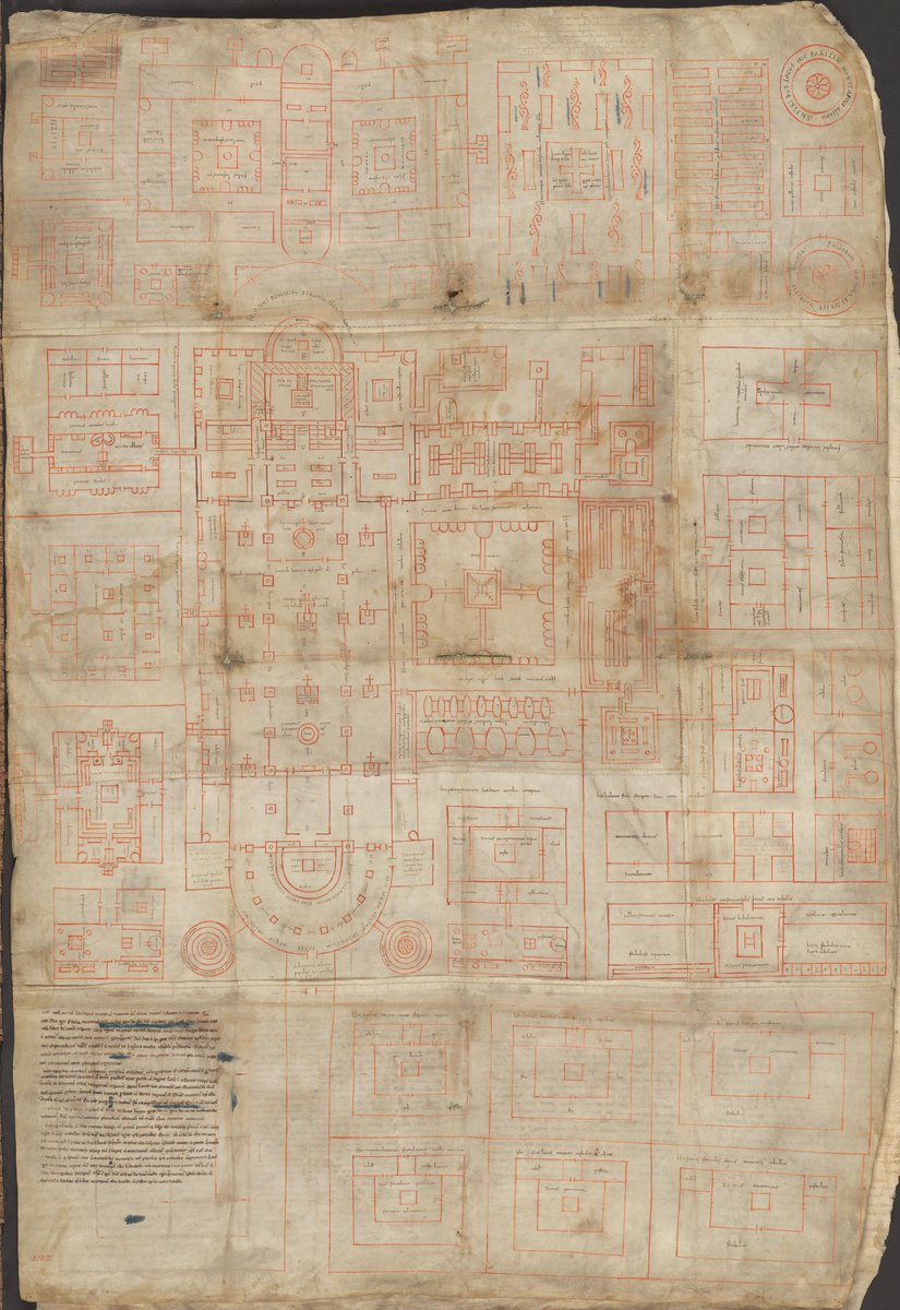 This is the *only* surviving architectural plan from the Dark Ages. For ...
