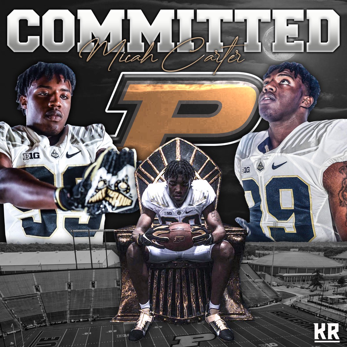 2023 3* DL Micah Carter commits to Purdue : r/CFB