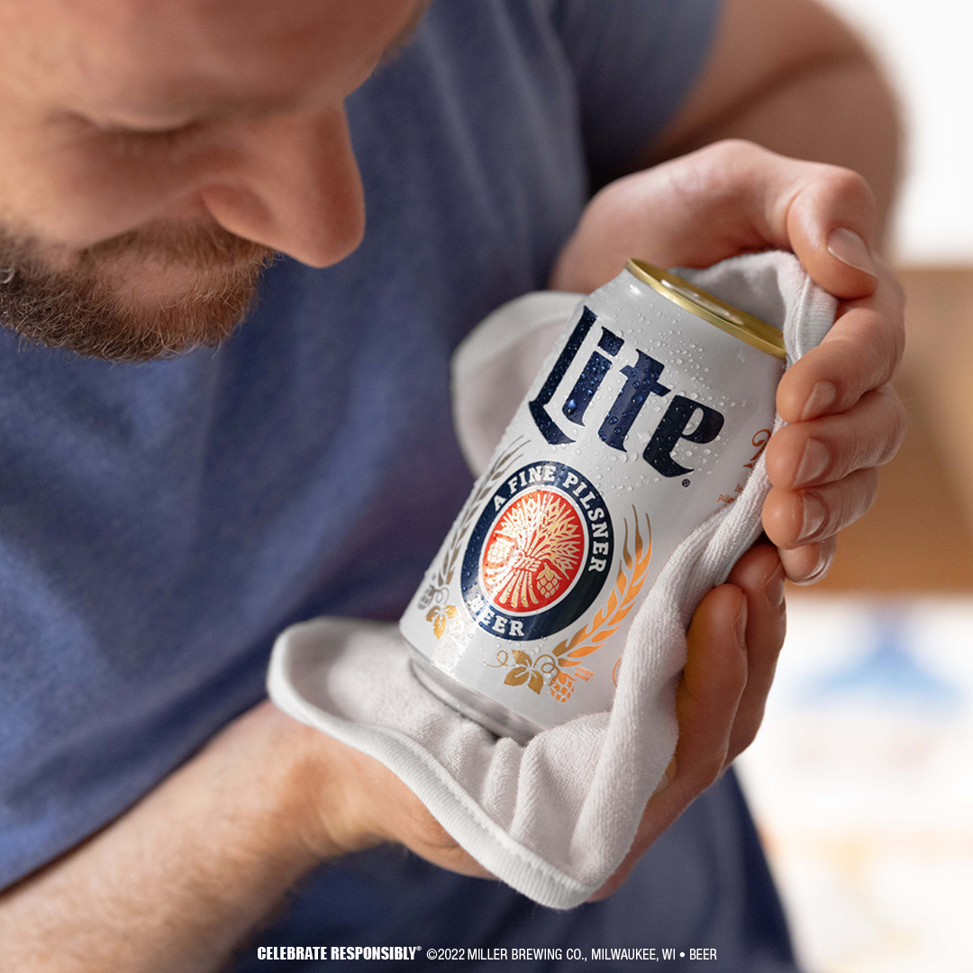 Miller Lite Drinking