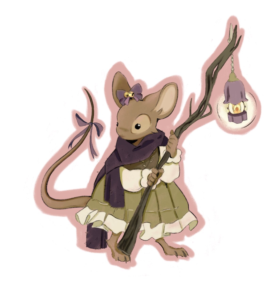 「Wanderer Mouse and Druid Tortoise 」|Emily Pearsonのイラスト