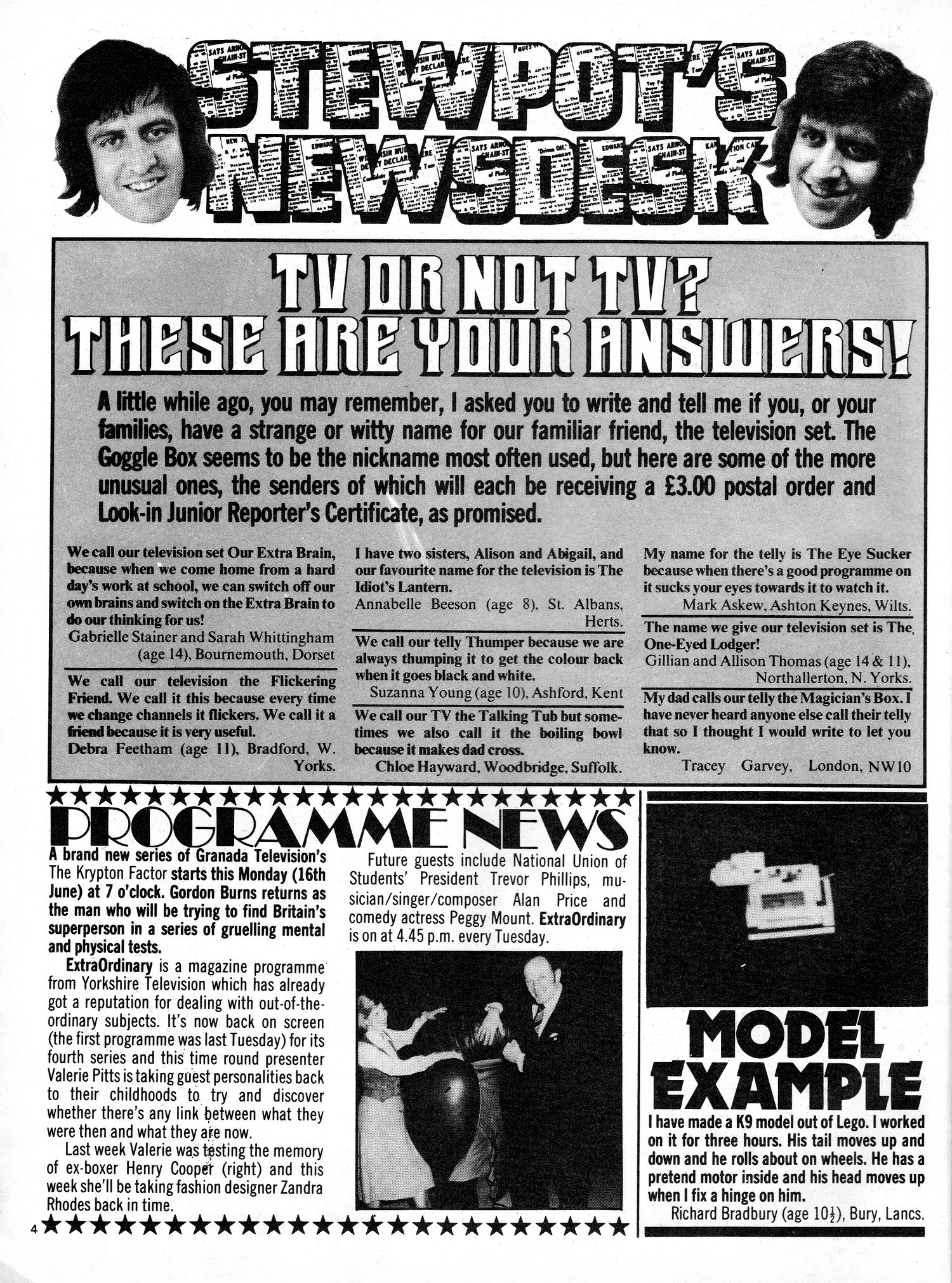 Graeme Wood on Twitter: "From June 1980 it's LOOK-IN! European Football Championship! Kevin ...