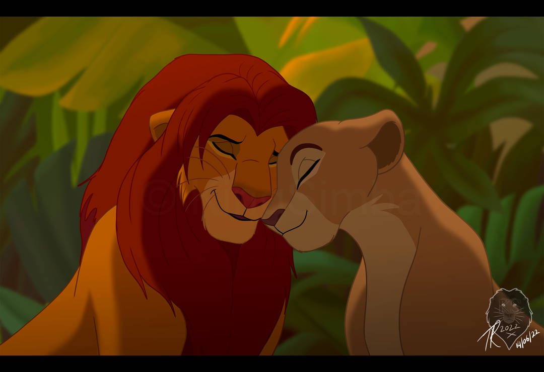 Simba And Nala As Adults