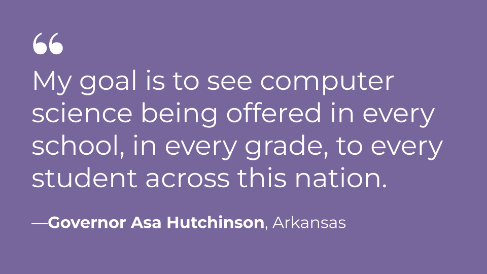 Has YOUR governor committed to computer science education in your state ...
