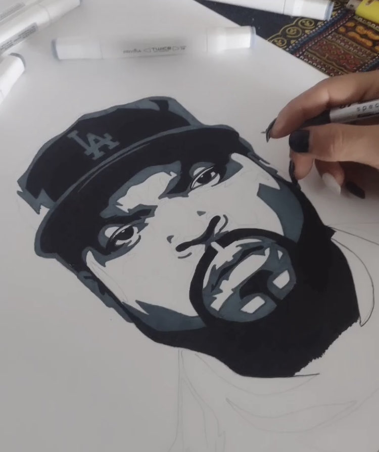 Ice Cube Stencil