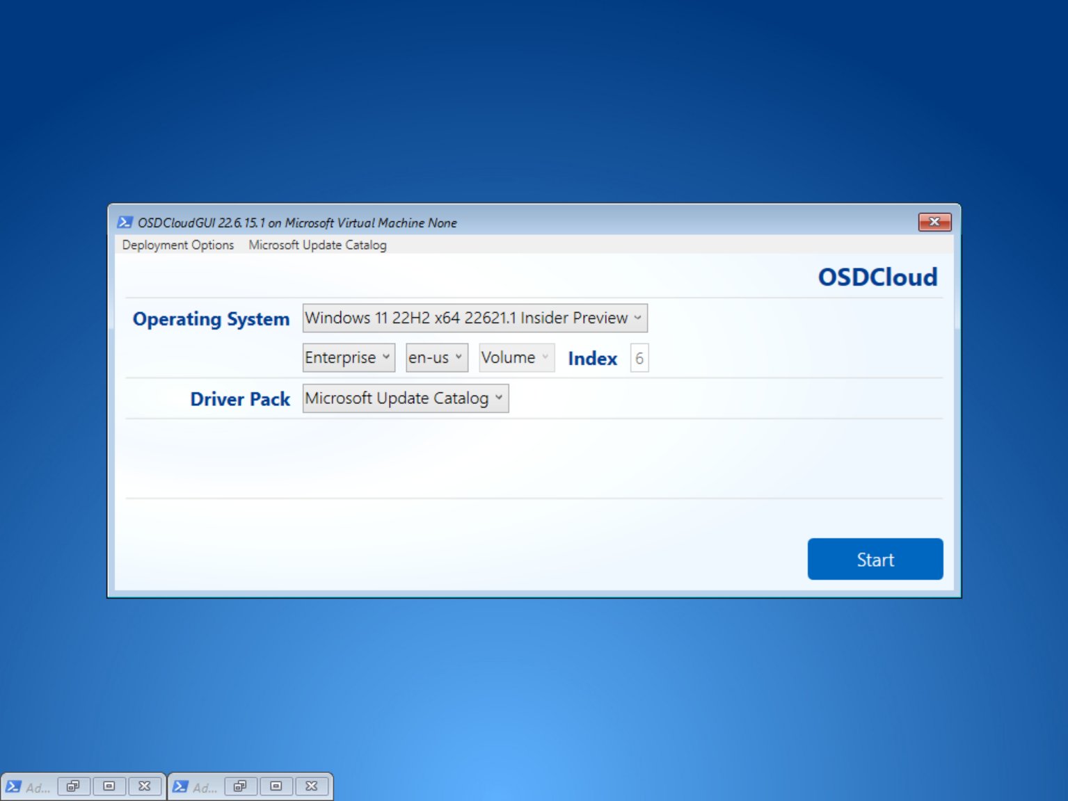David Segura | MVP on Twitter: "#OSD 22.6.15 #OSDCloud welcomes all #WindowsInsiders with # ...