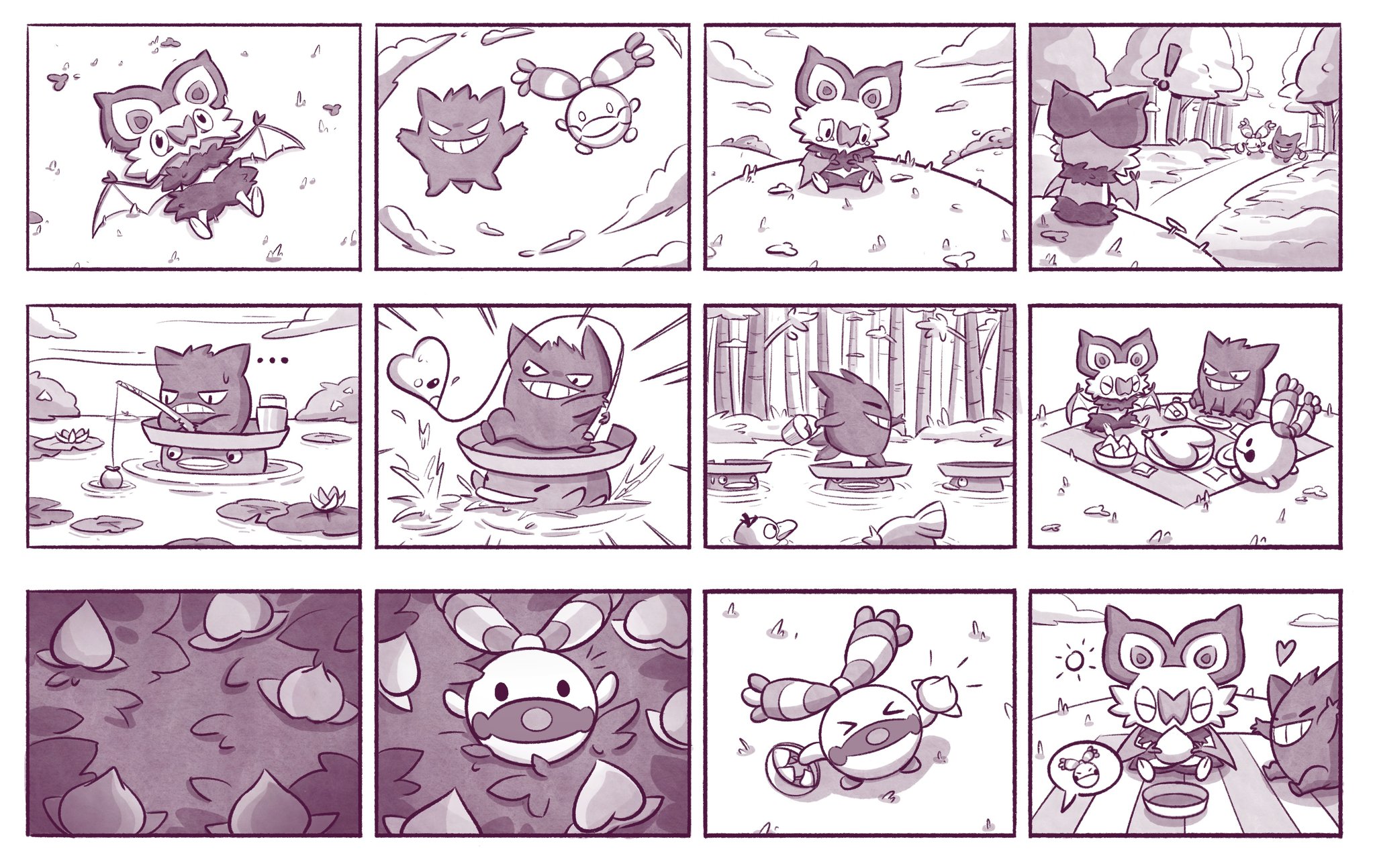 Gengar Pokemon Comic Strips