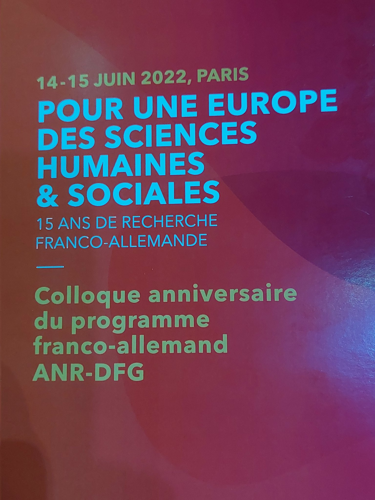 ANR on Twitter: "Pour Thierry Damerval, PDG de l'ANR, ce colloque "célèbre l'originalité et l ...