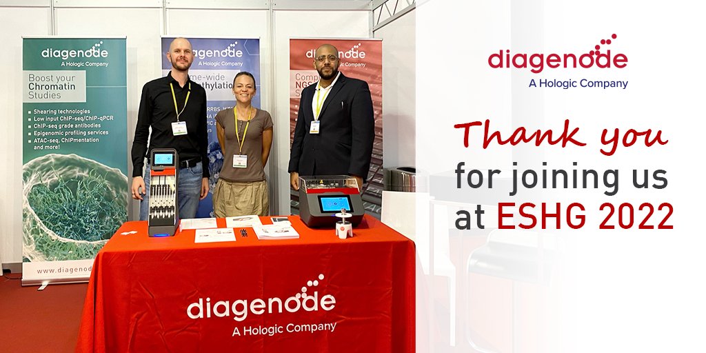 Diagenode, A Hologic Company on Twitter: "Thank you for joining us at #ESHG2022! We never get ...