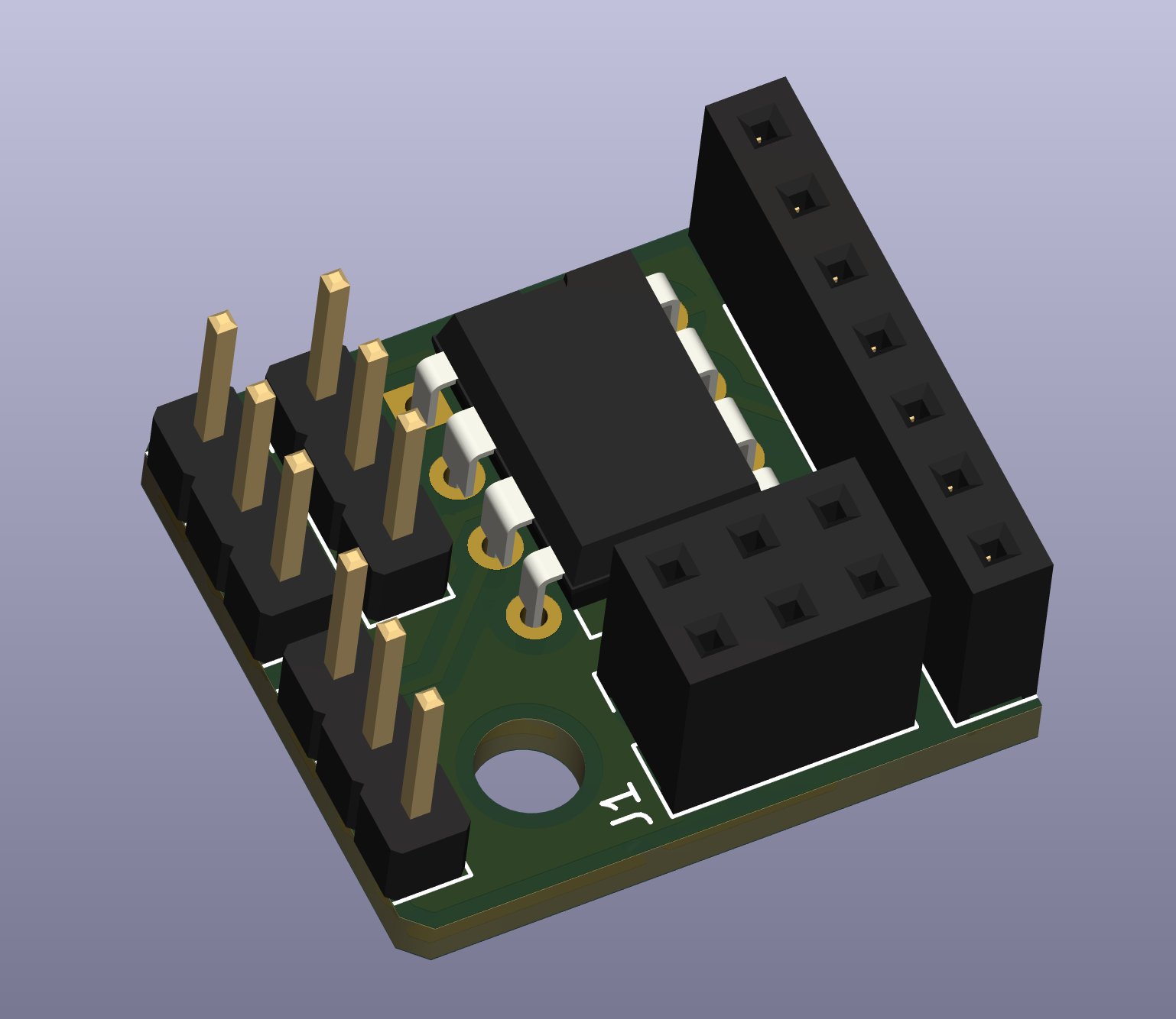 KiCad PCB on Twitter: "RT @JeremySCook: New design on @kicad_pcb a tiny... ATtiny breakout ...