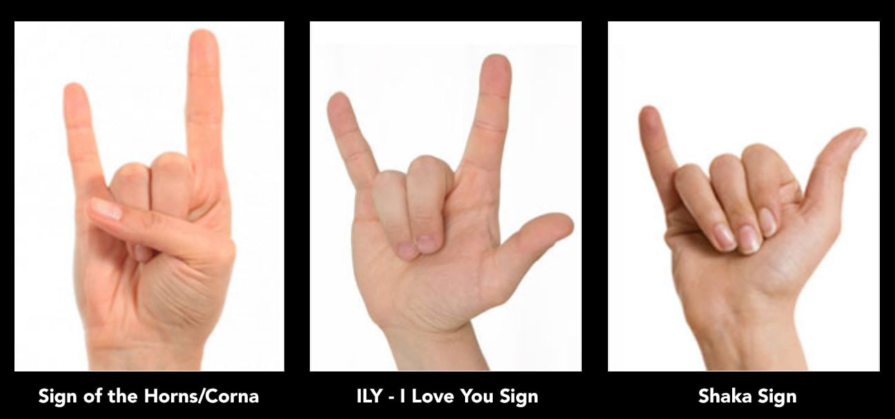 Corna Hand Signal