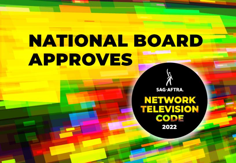 SAG-AFTRA NEWS on Twitter: "SAG-AFTRA National Board Approves Tentative Network Television Code ...