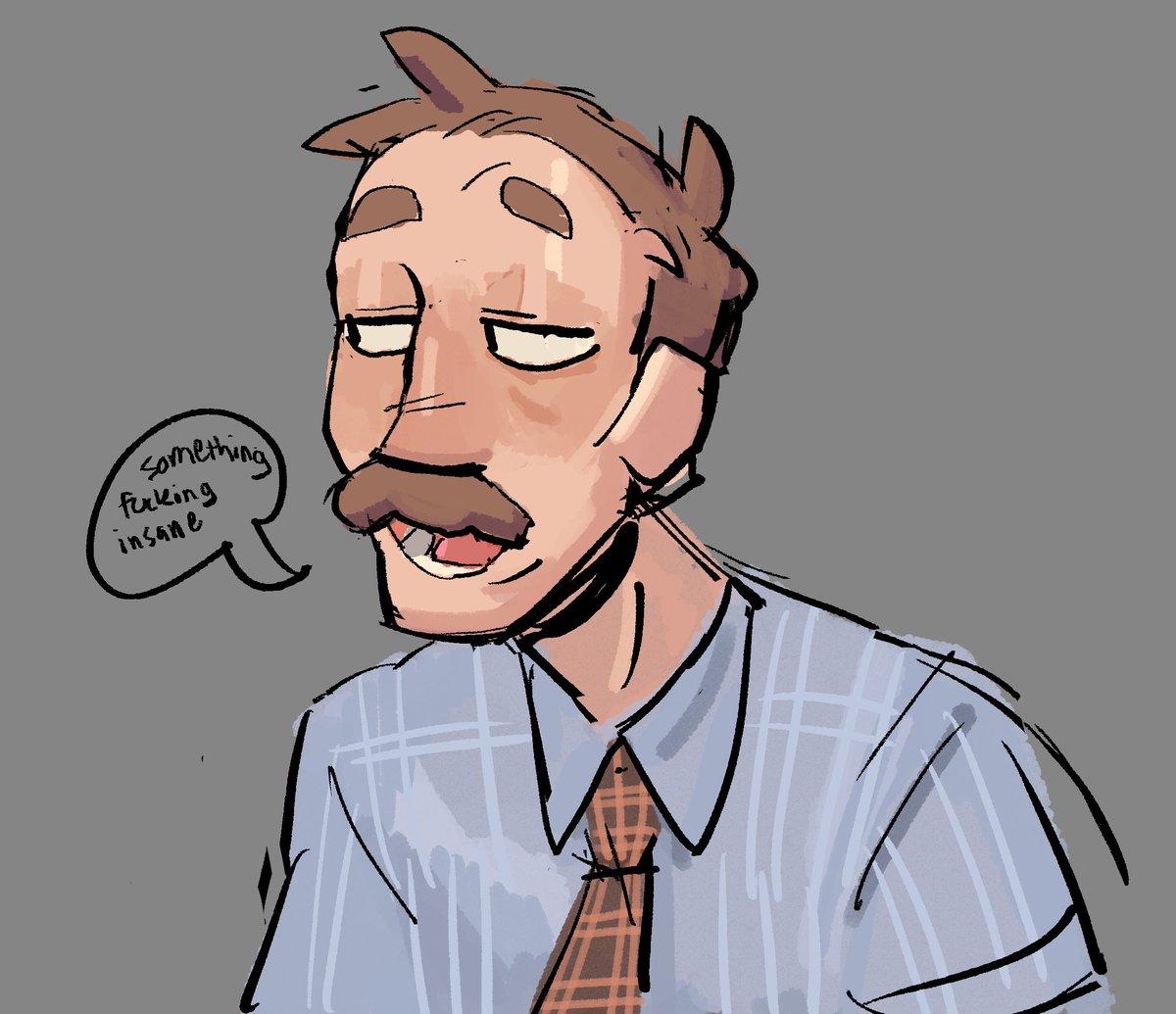 「Oh yeah right, I gave Ron that mustache 」Najsigtの漫画