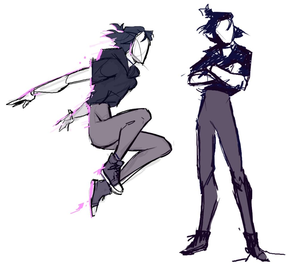 「More Indigo (oc by @xMaruu11) bc they're」| Pink In Ink のイラスト