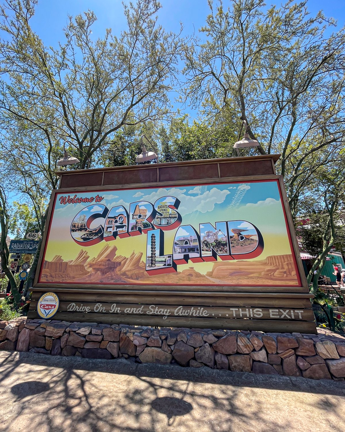 Cars Land Sign