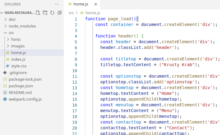 Lua on Twitter: "Day 4 of #100DaysOfCode : - Working on the Restaurant Page project: Created ...