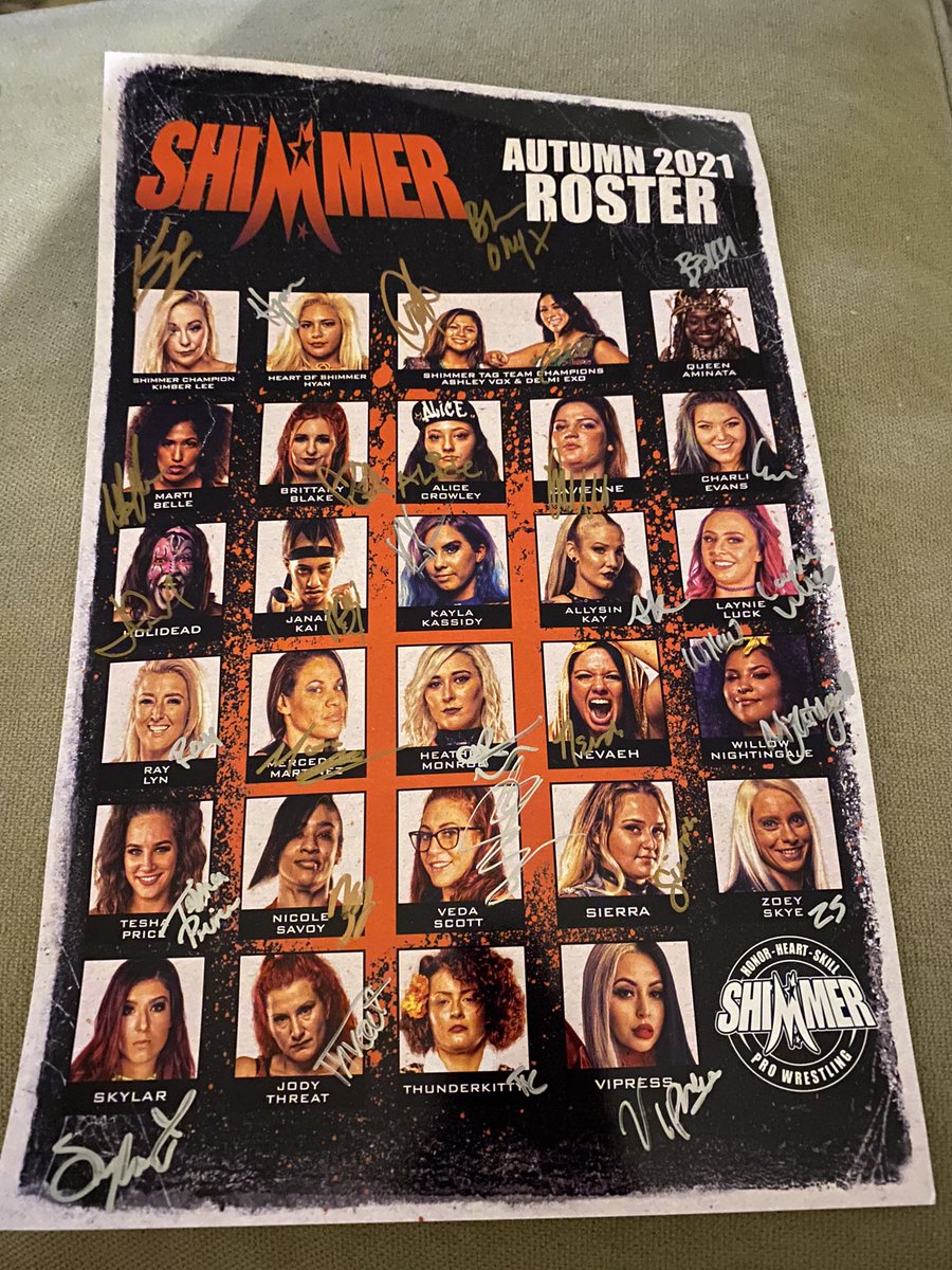 Original Shimmer 2005-2007 roster album Art & Collectibles Memorabilia ...