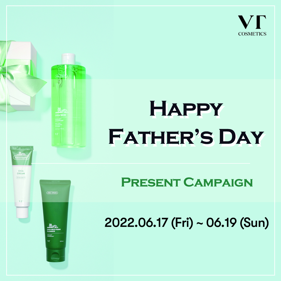 vtcosmetics_japan on Twitter: "🧔‍♂️6月19日は父の日🧔‍♂️ 明後日は父の日です。 お父さんへの感謝の気持ちを込めて 抽選15名様にVTからお父さんも使い ...