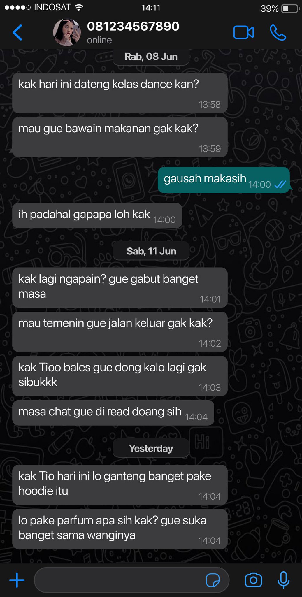 gisya 🕵🏻‍♀️ | priv not secret bf (2) 📌 on Twitter: "7. cie kepedean *bubble chat /blocked ...