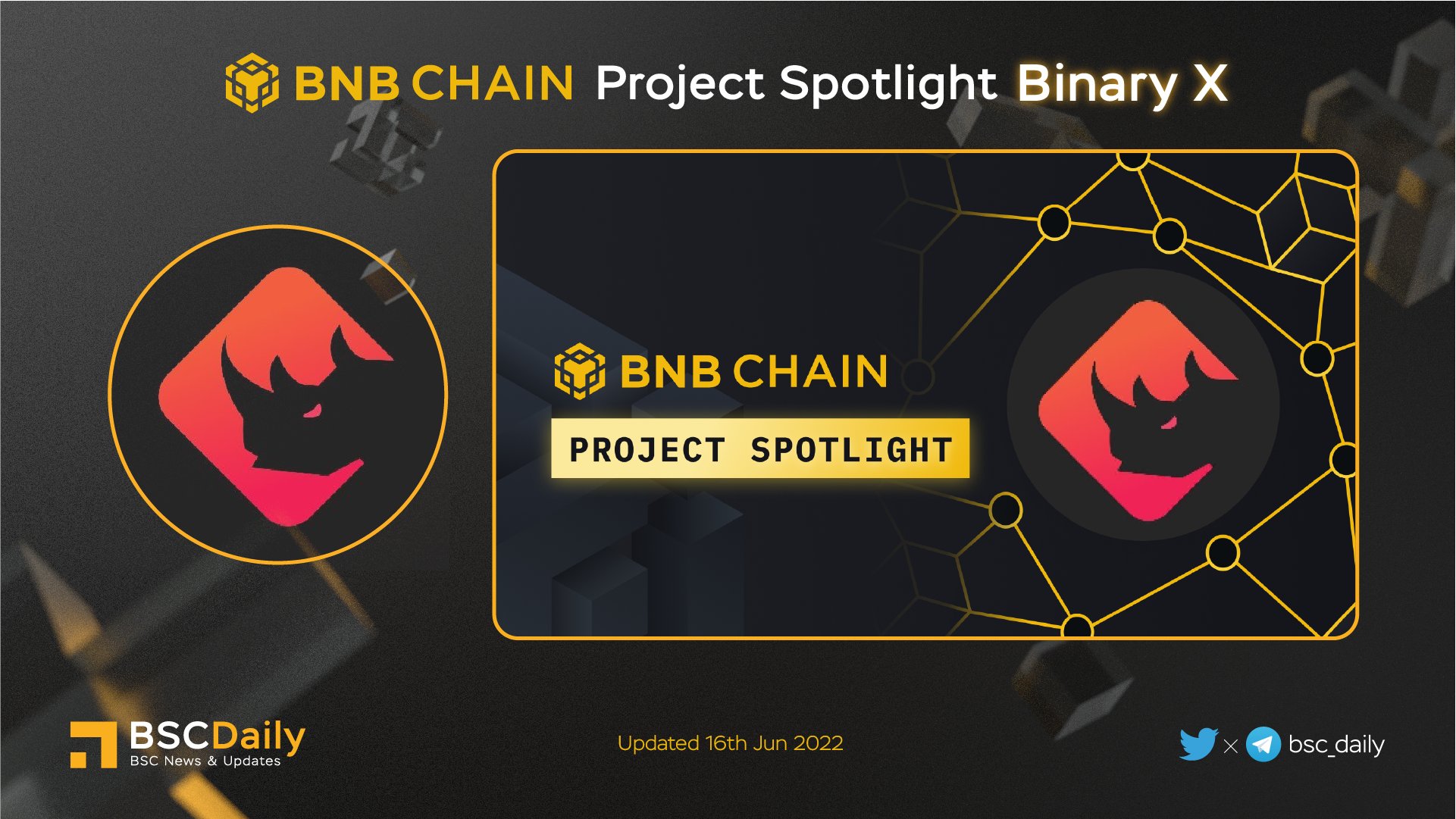 BSCDaily on Twitter: "🎉 @BNBCHAIN PROJECT SPOTLIGHT @binary_x 🚀 Take your time to👇 👉Learn about ...