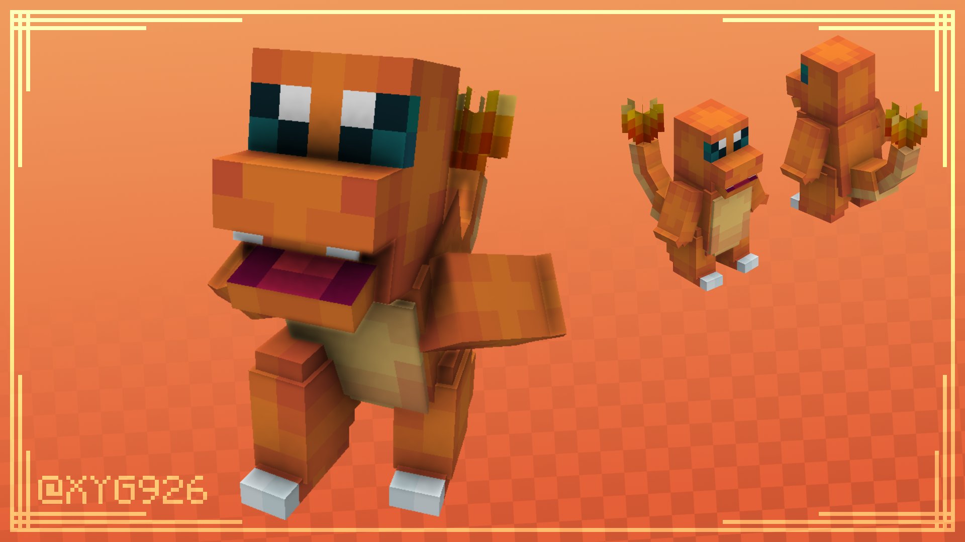 Minecraft Charmander By Cybermas Charmander Flexi Articulated