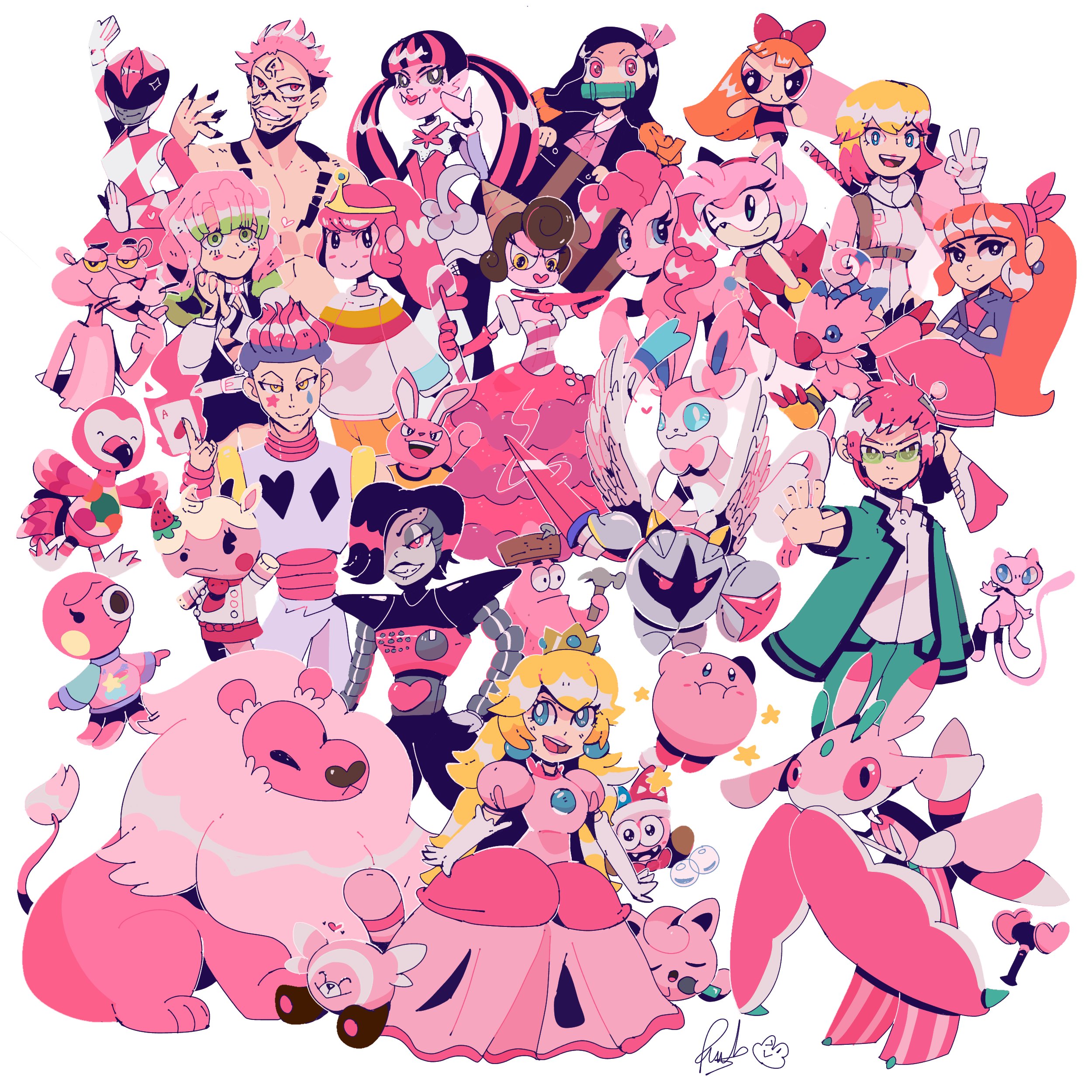 Pink Characters Pink Characters