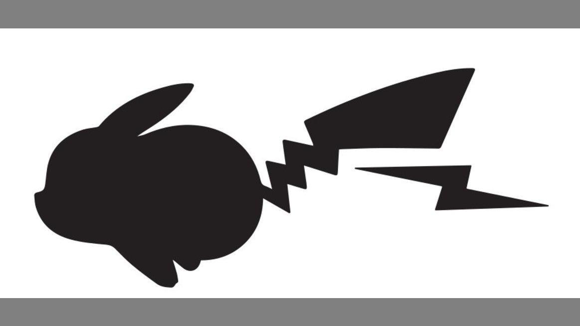 Running Pikachu Silhouette