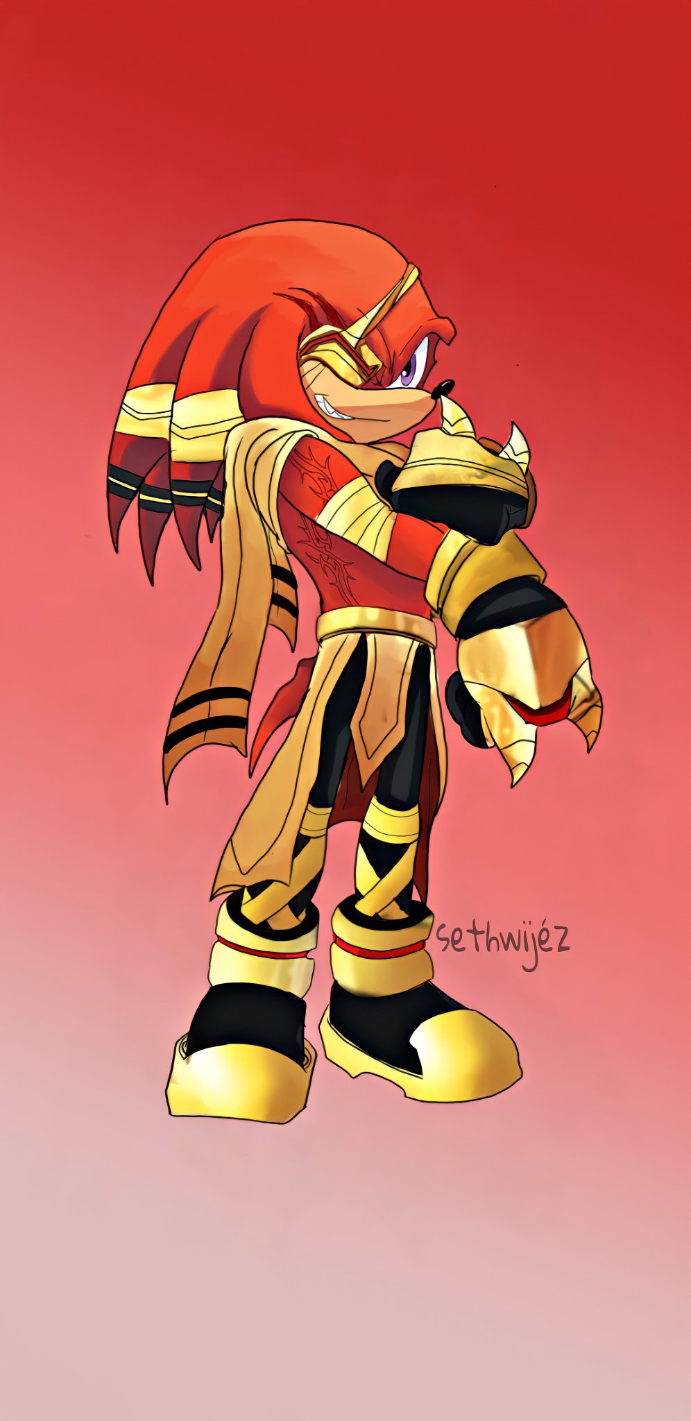 Evil Knuckles The Echidna