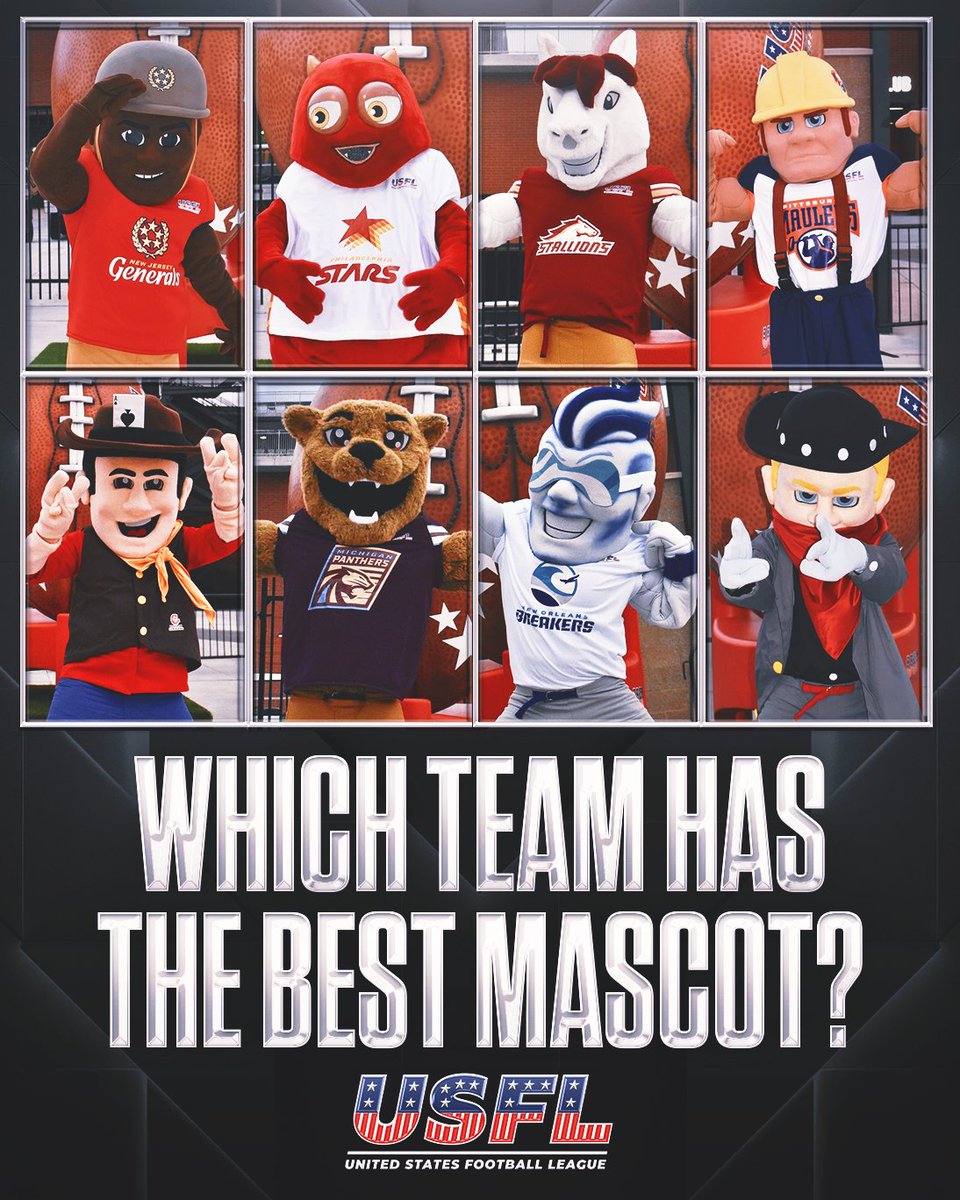 Since it's National Mascot Day we had to ask... Which USFL team has the ...