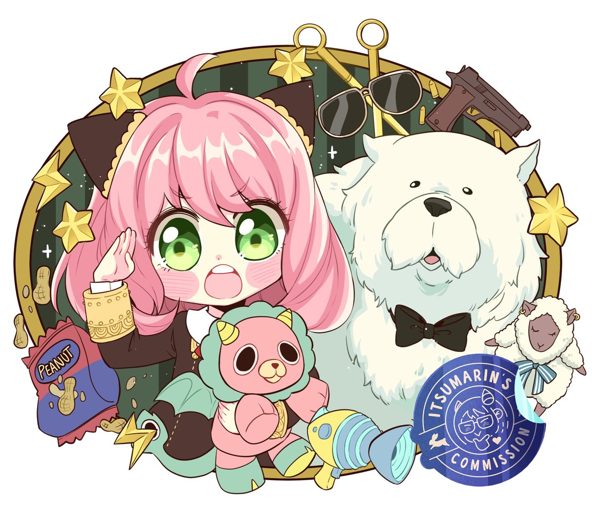 「agent anya, agent bond and agent chimera」|Itsumarin •Commission OPEN•のイラスト