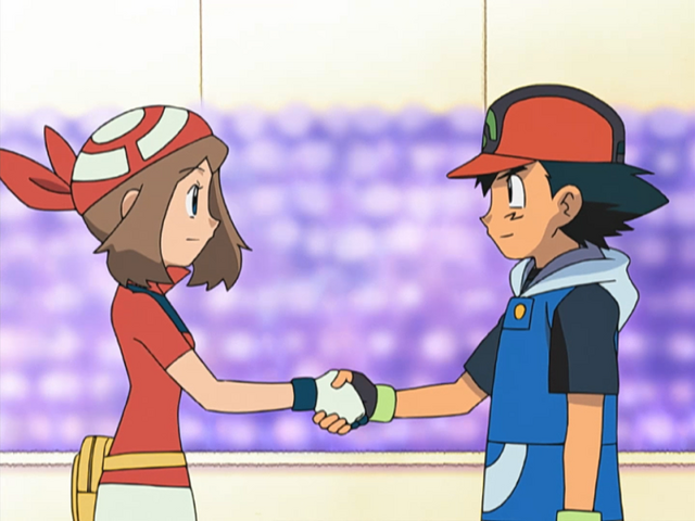 Pokemon May And Ash Kiss