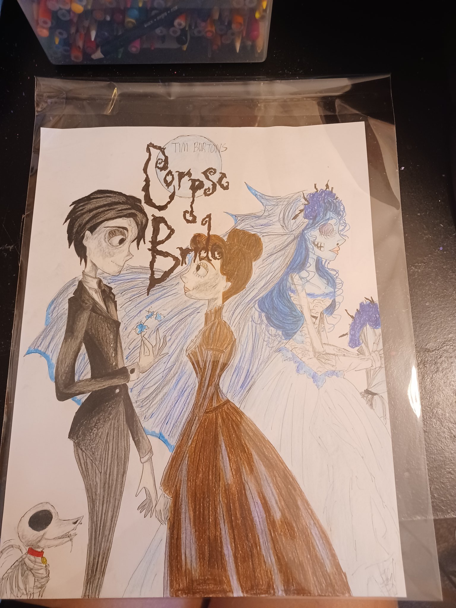 Corpse Bride Emily And Victor Drawing