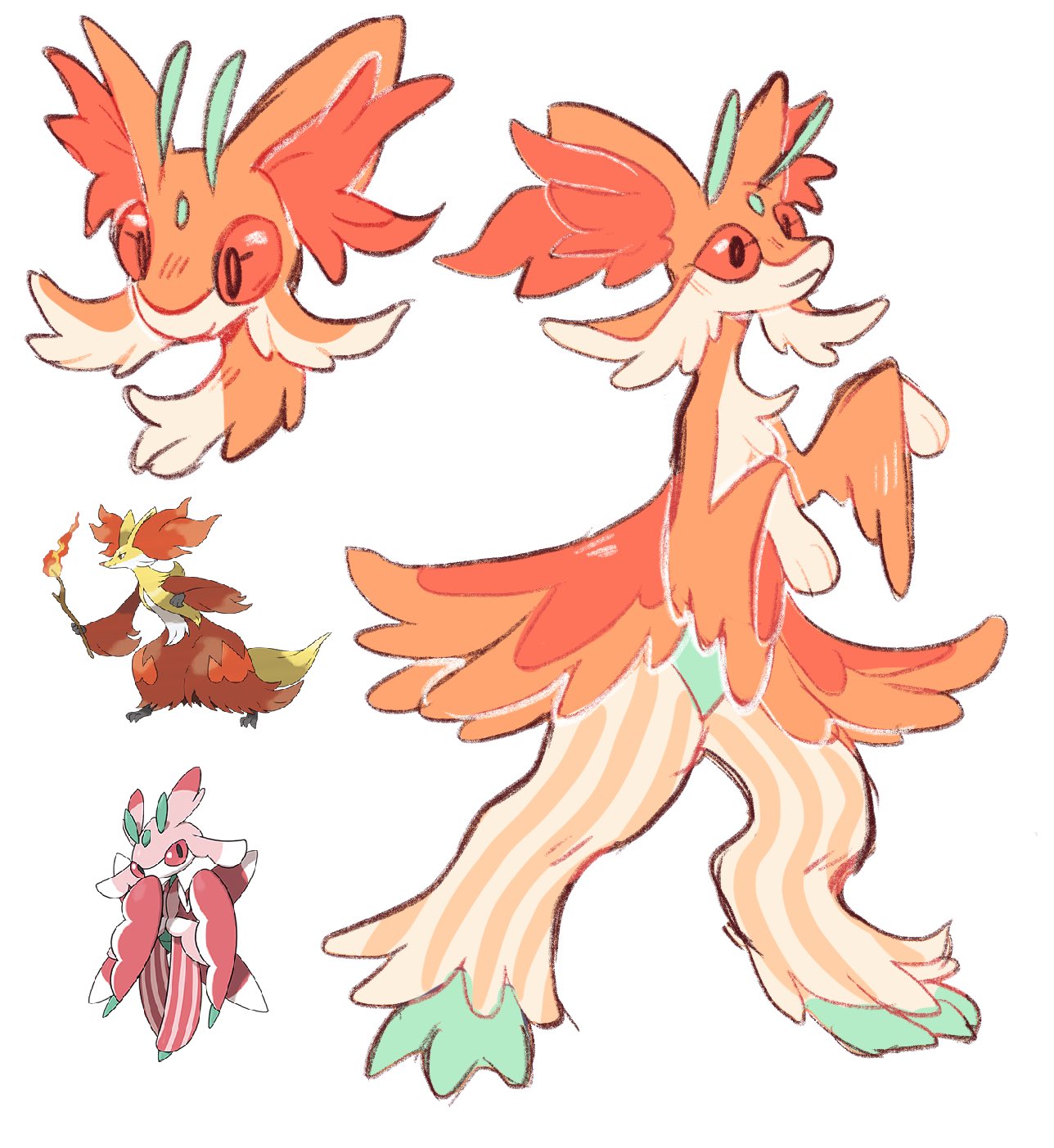 Pokemon Fennekin Mega Evolution