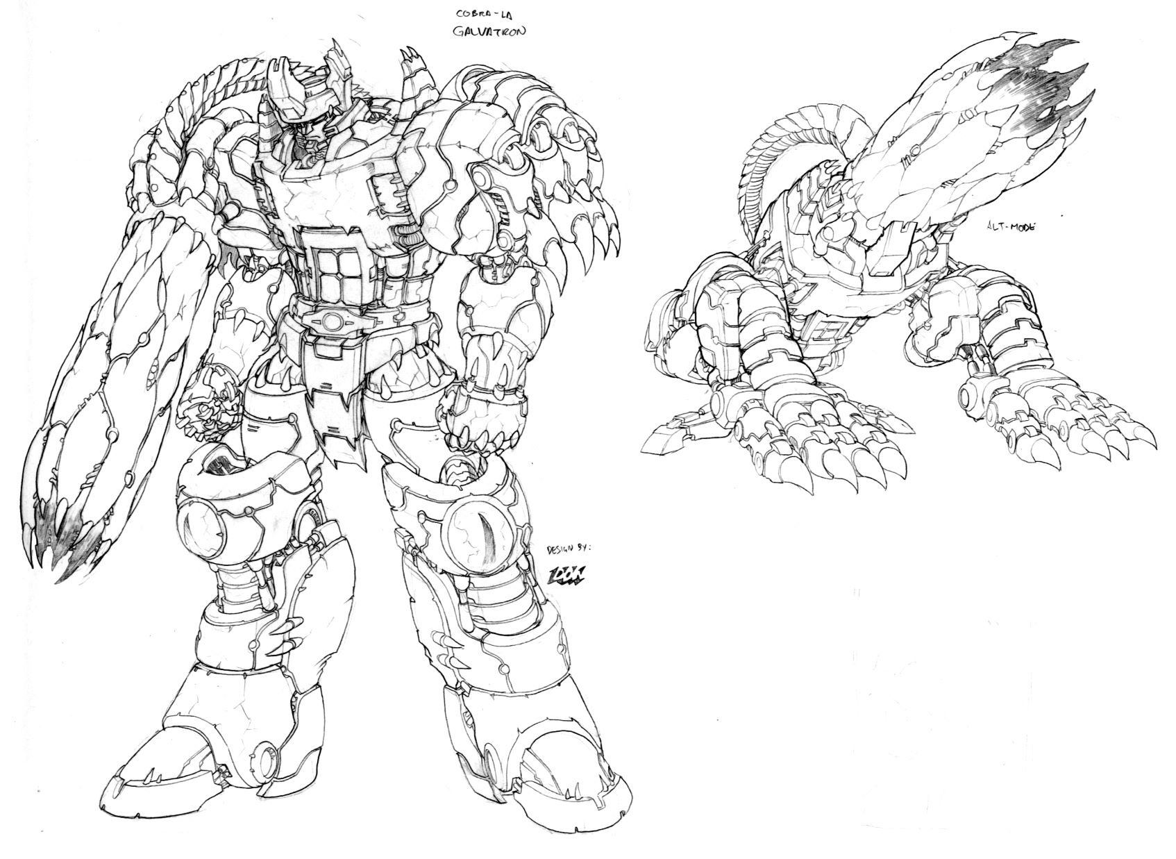 Transformers Age Of Extinction Coloring Pages Galvatron