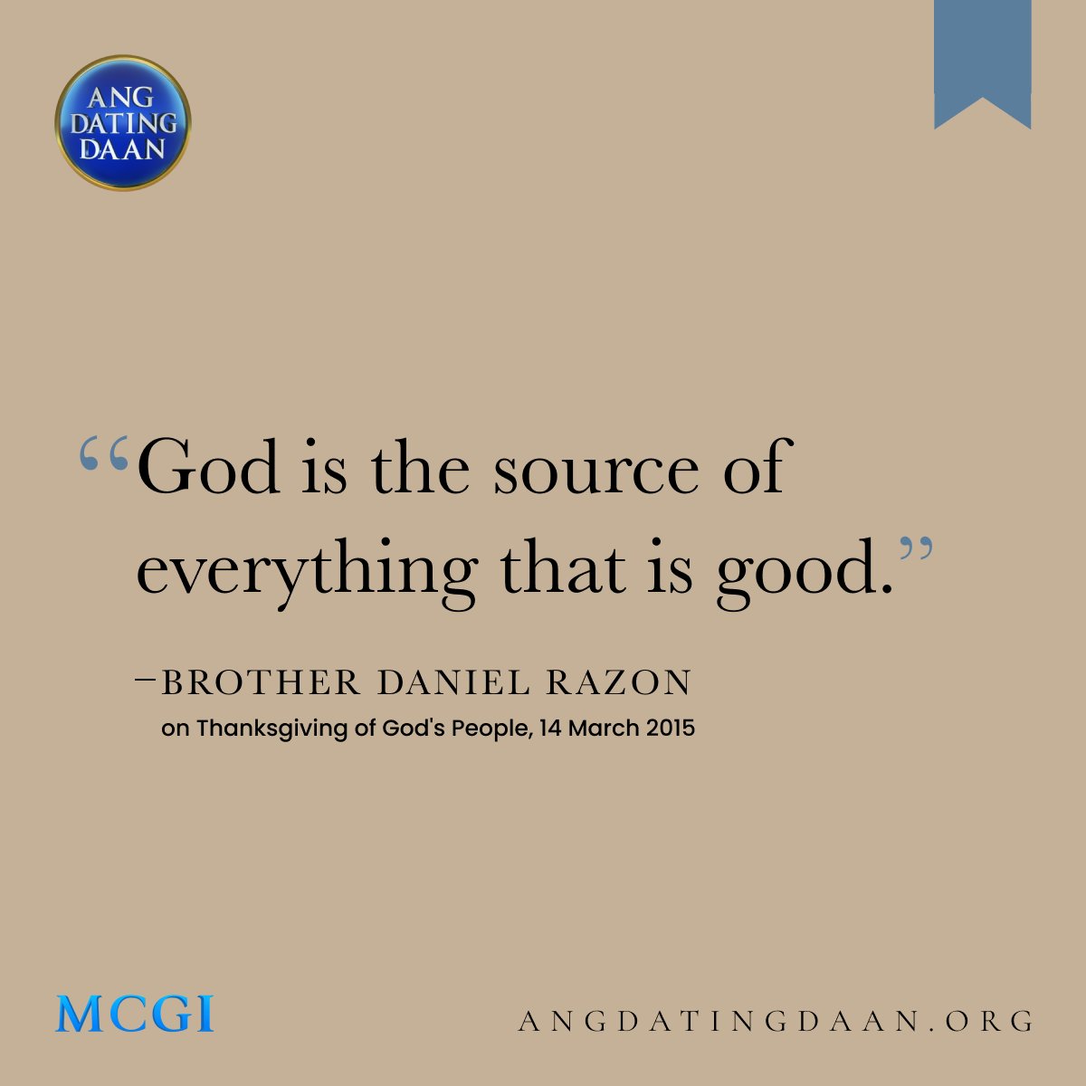 Brother Daniel Quote