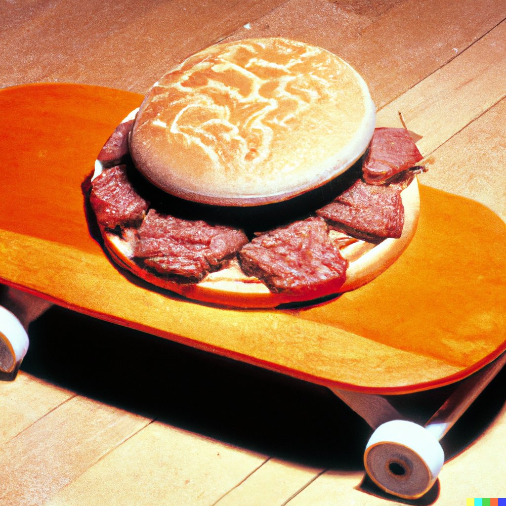 Meat skateboard : r/dalle2