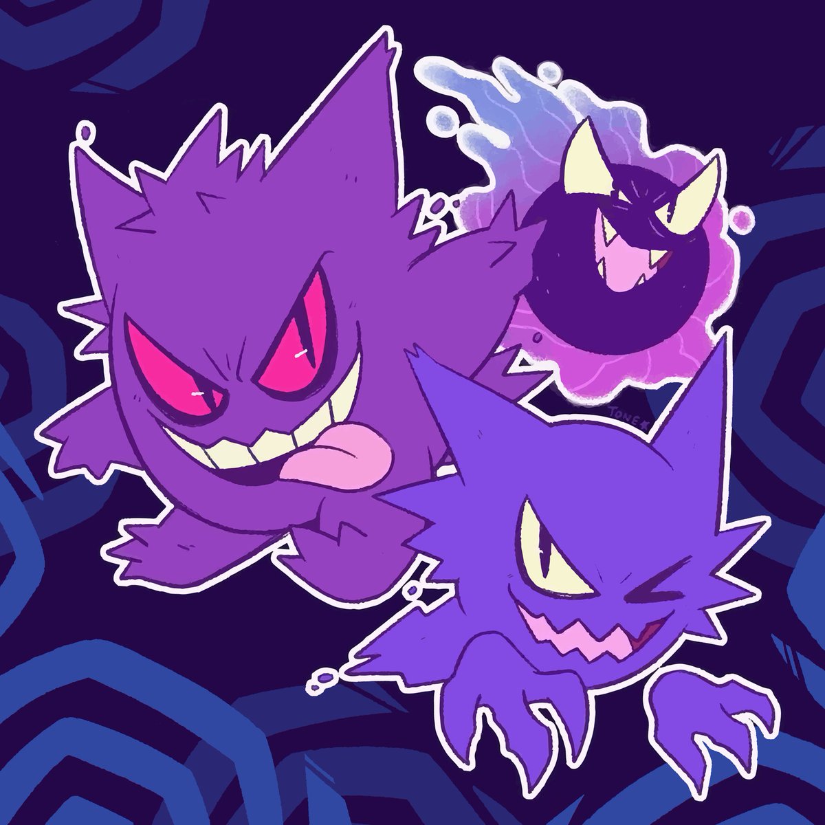 「The original ghost type Pokemon!! 👻👻👻」|🦇 Tiny Tone 🔜 Megacon A489 🦇のイラスト