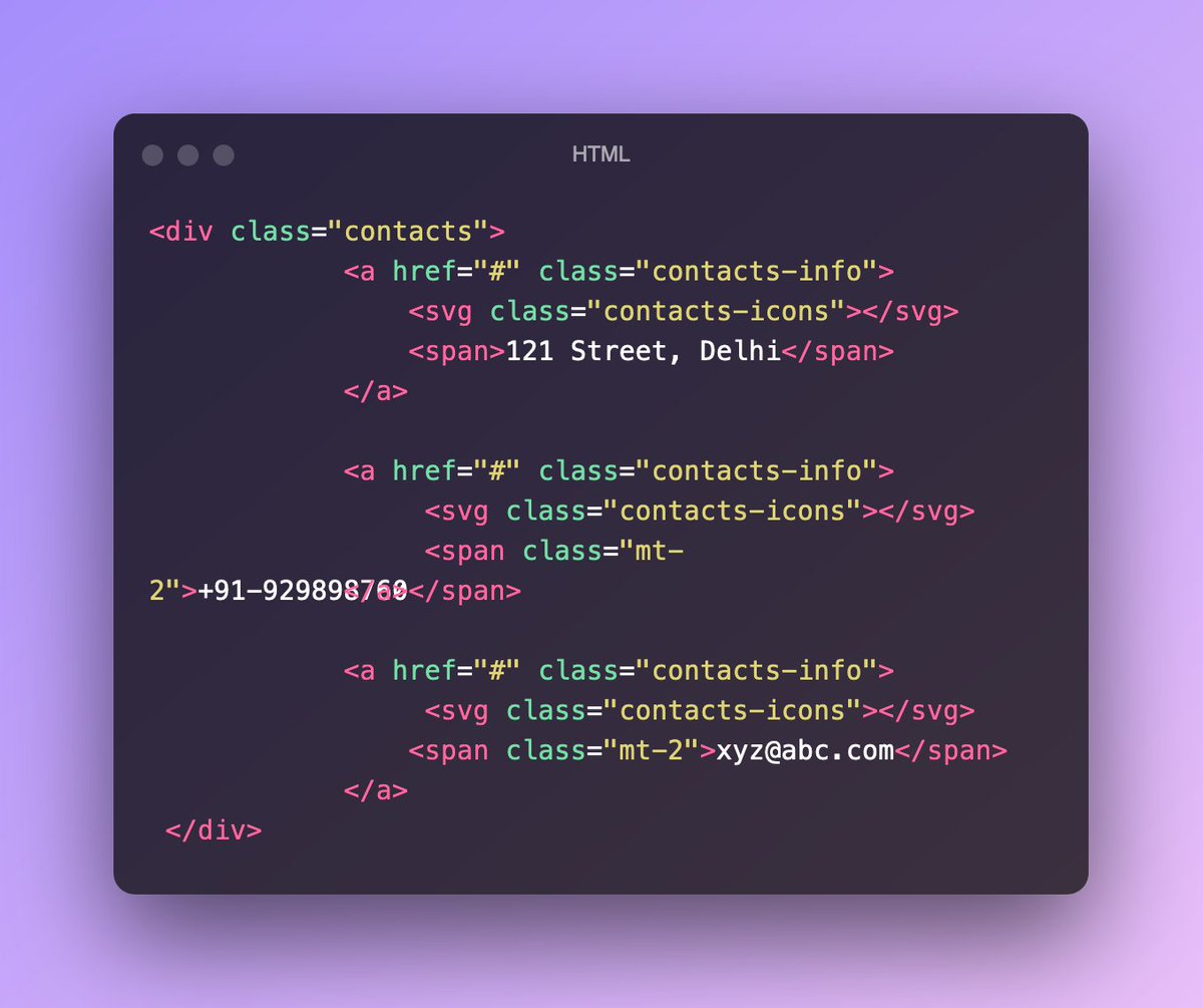 Let's design a contact form using HTML and CSS. A Thread 🧵 - المسلسل من ...