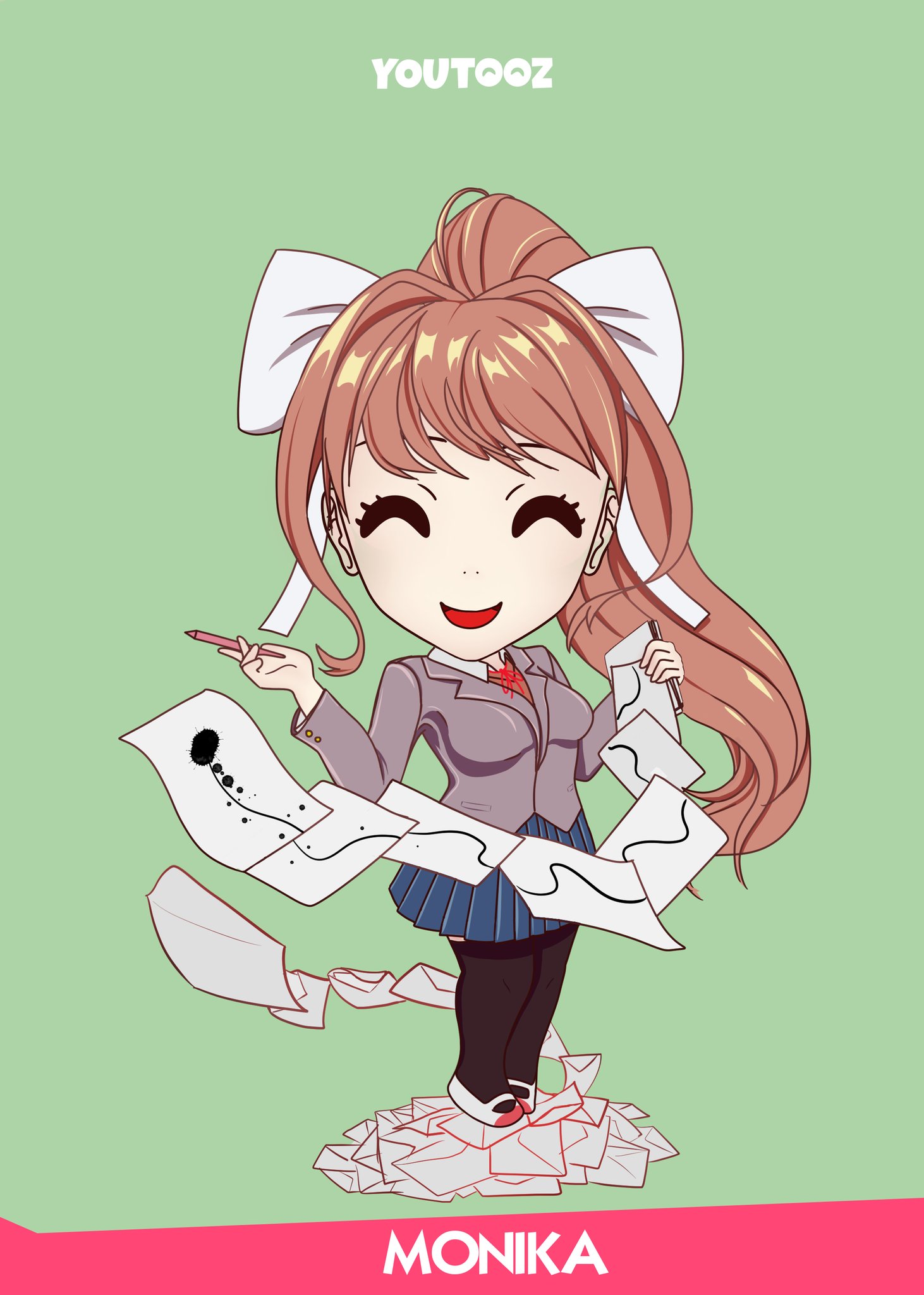 elChrissenpai (commissions open) on Twitter: "My contribution for Monika in #ddlctooz #ddlc # ...