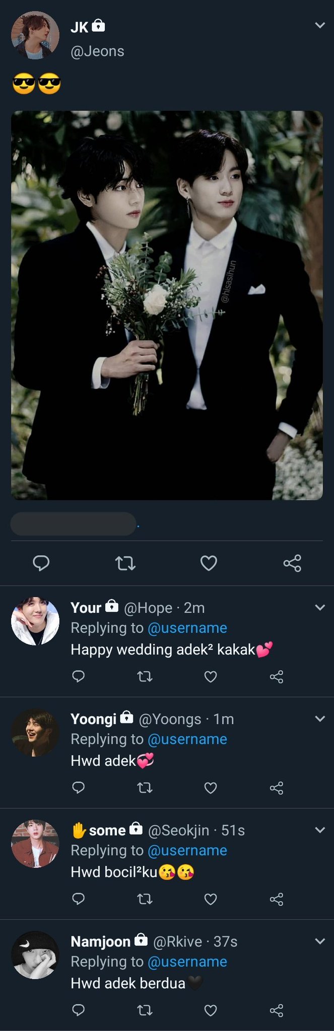 Jkv's on Twitter: "123. Happy wedding adek💞 https://t.co/tPCE0mv4yE" / Twitter