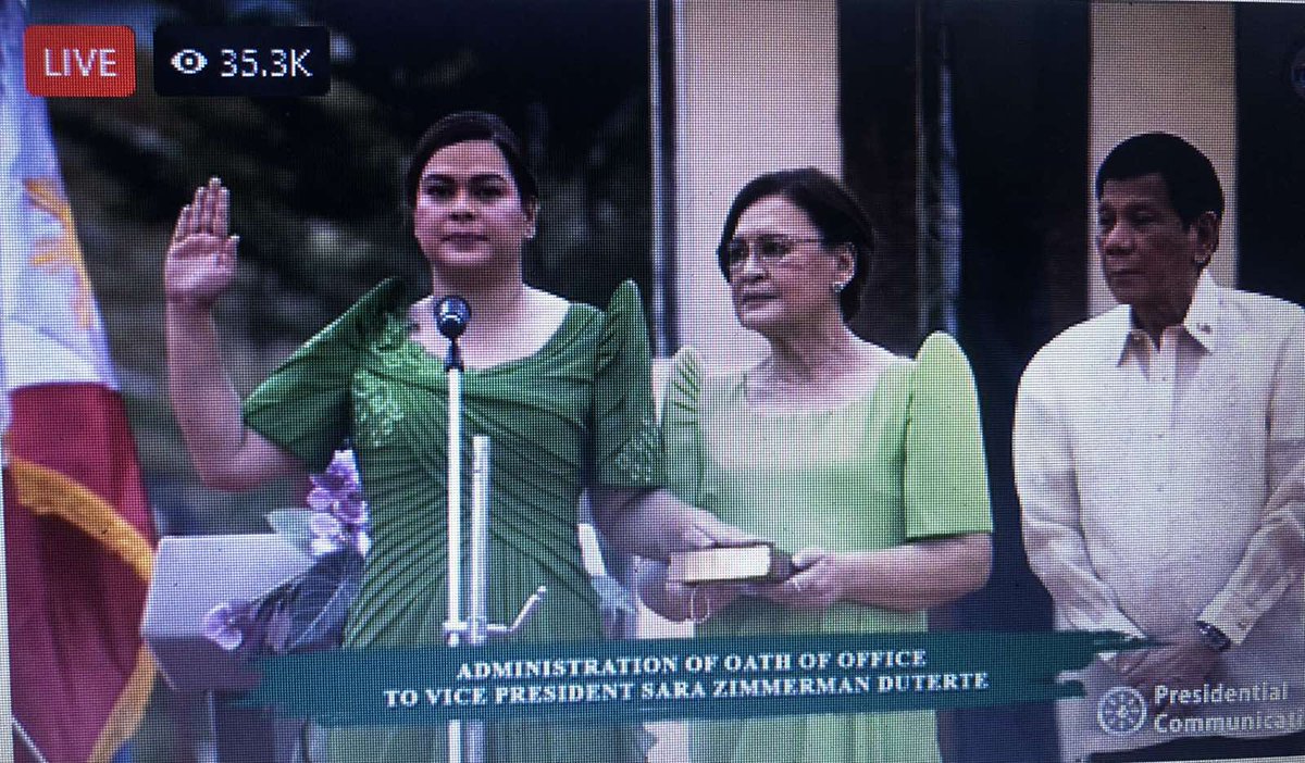 Phil News Agency On Twitter Look Sara Duterte Is Sworn In As The