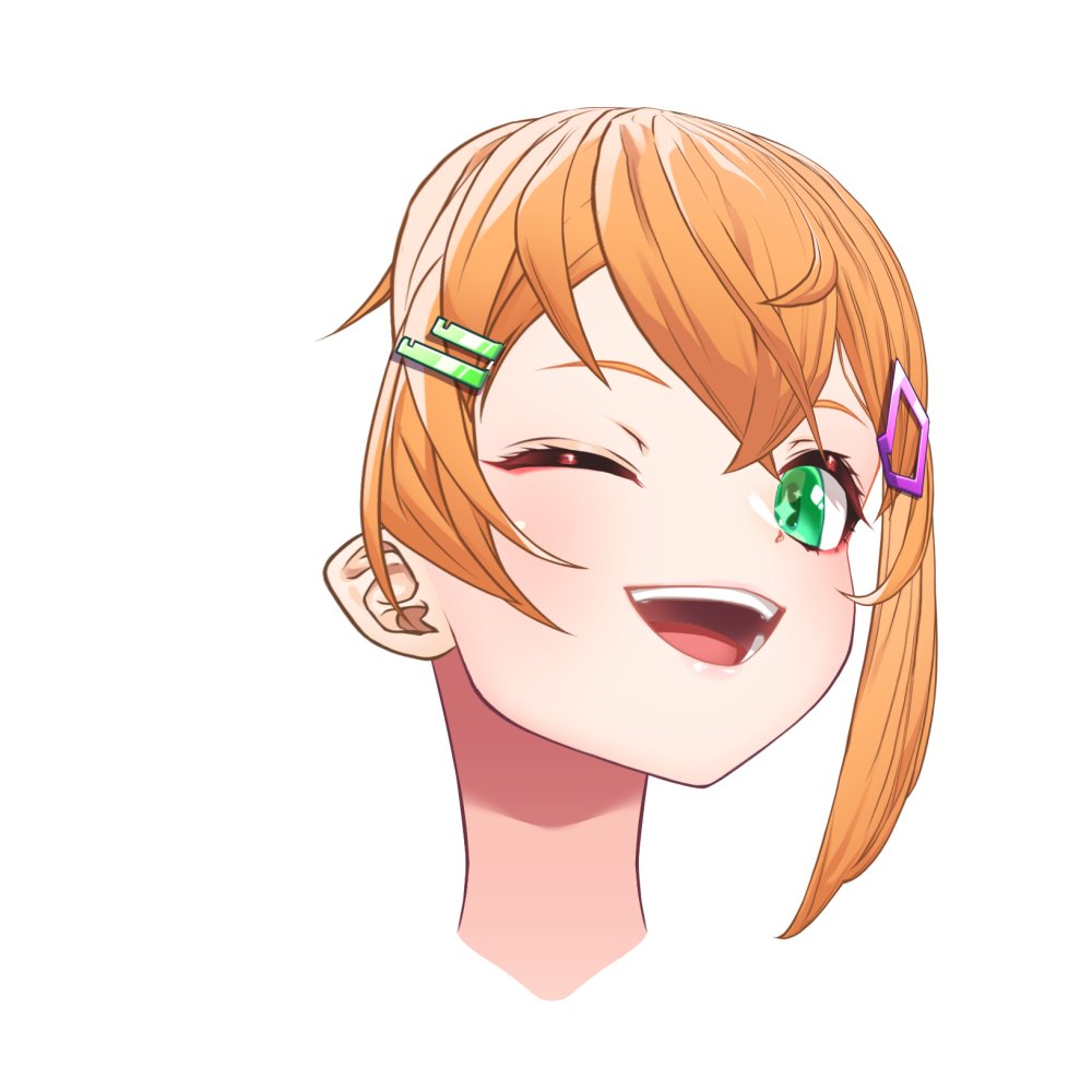 「本日の成果 まだ前髪だけだし歪みも補正していないけどね 」|瀬戸千波🐰Skeb受付中のイラスト