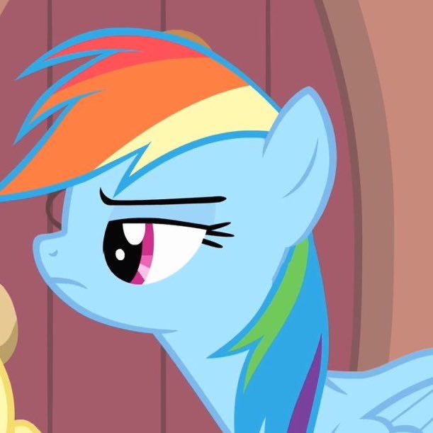 Rainbow Dash Confused