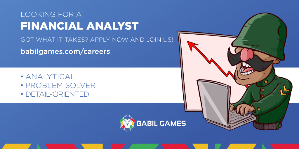 Babil Games on Twitter: "WE ARE HIRING! Looking for a Financial Analyst to join our family! If ...