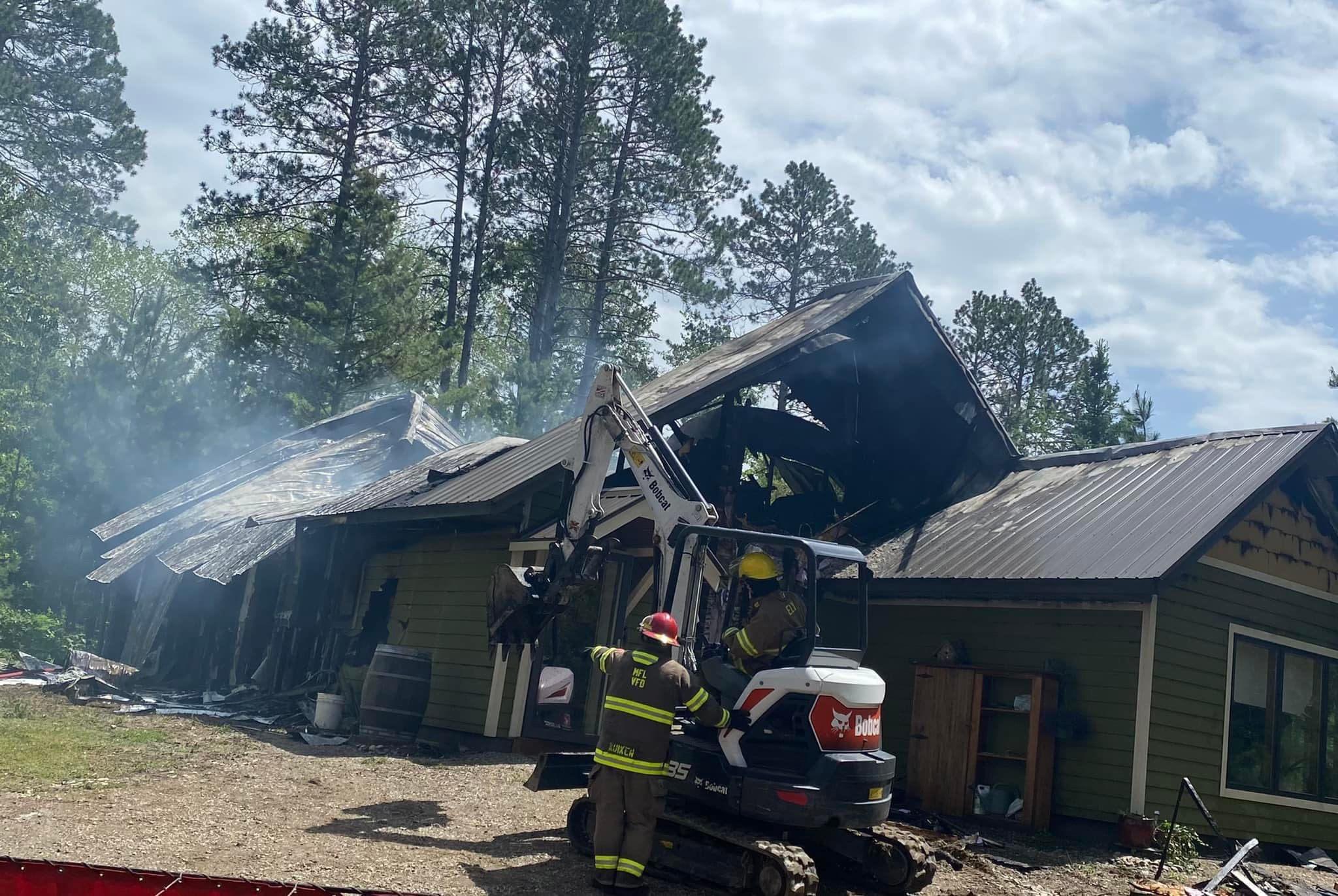 Ely Echo on Twitter: "Three fire departments battled a house fire this morning in Morse. The ...