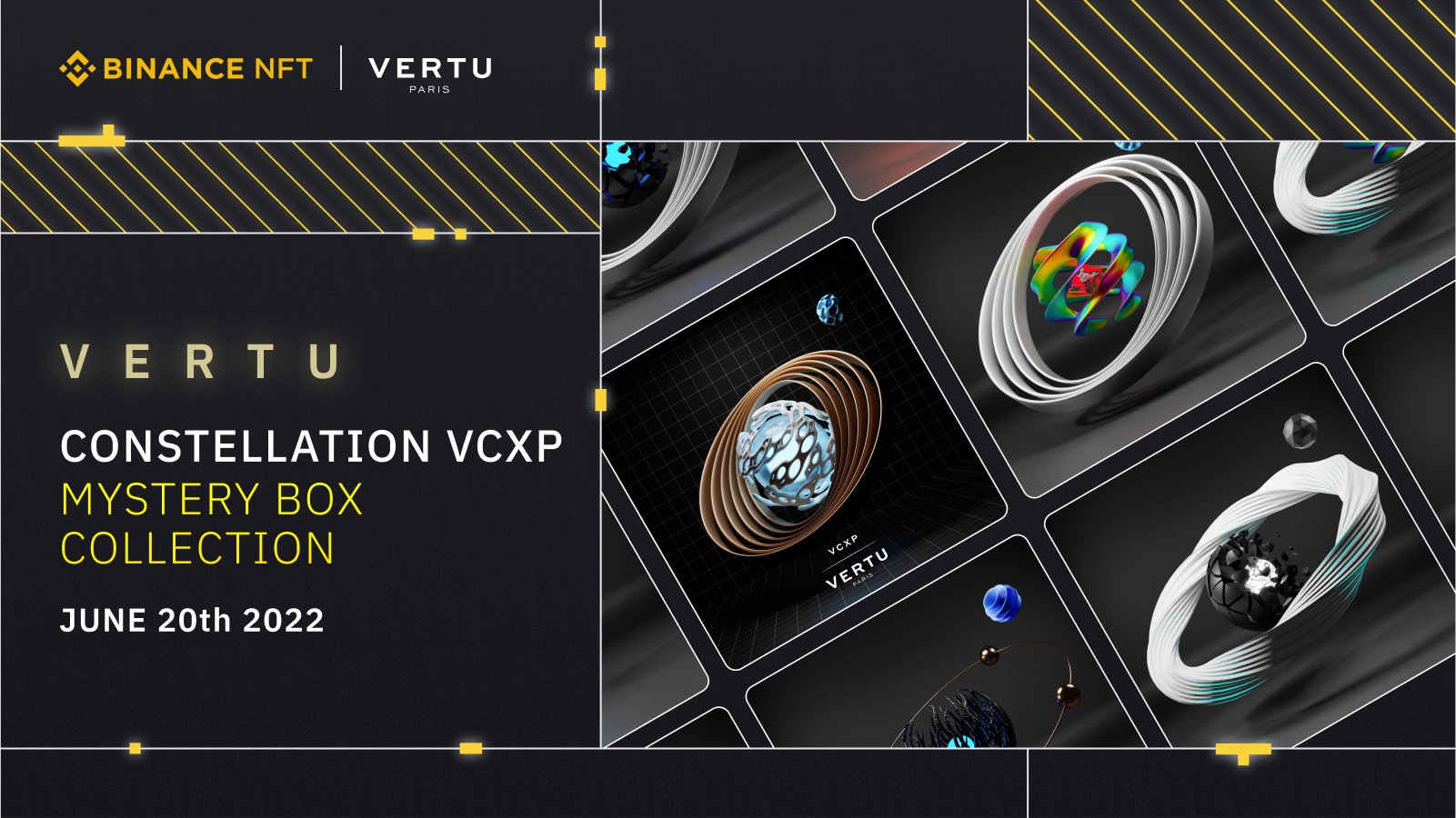 Binance NFT on Twitter: binance-nft-on-twitter-highlights-of-vertu-vertu-constellation-vcxp-mystery-box-20-june-11am-utc-nft-collected-can-be-used-to-trade-for-a-luxury-phone-or-to-enter