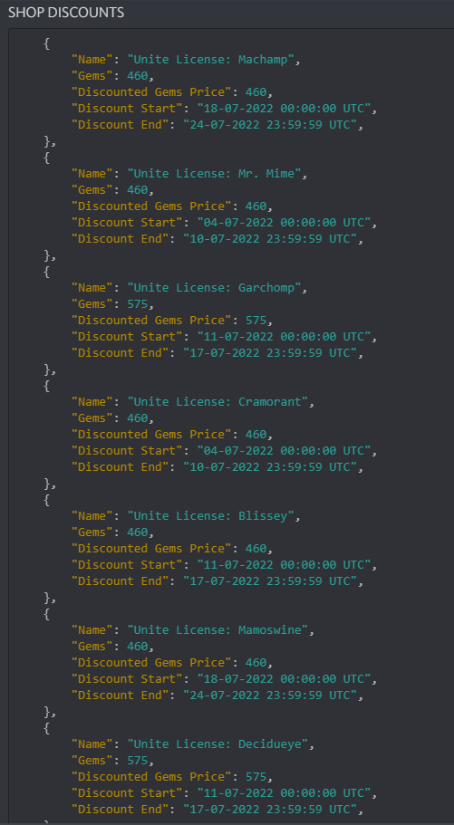 Eevee On Twitter Pokémon Unite Datamine Leaks Shop Discounts