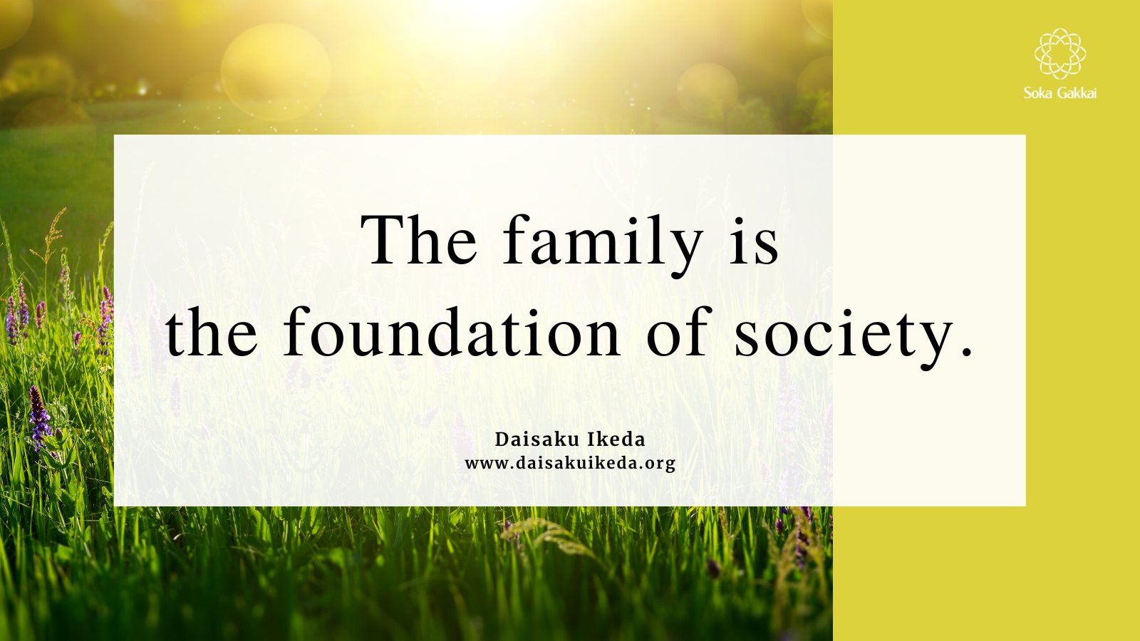 Family Foundation Quotes A Loving Family Provides The Foundation